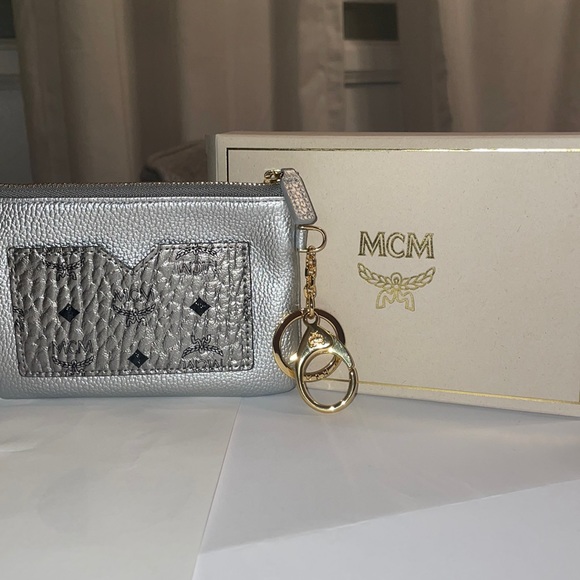 MCM | Accessories | New With Box Metallic Mcm Small Pouch | Poshmark